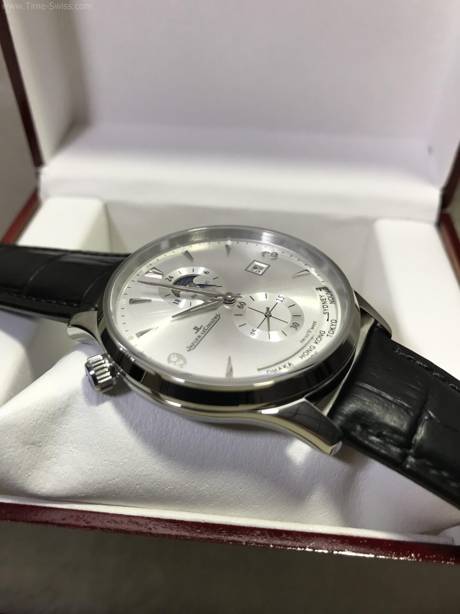 Jaeger LeCoultre Moon White Dial | https://time-swiss.com