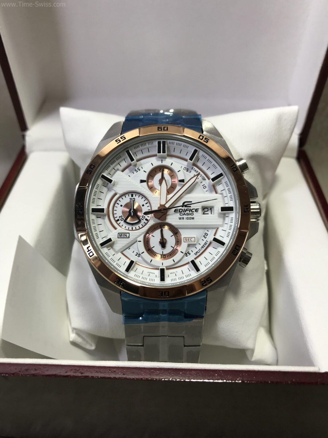 Casio Edifice EFR-556 White Dial | https://time-swiss.com