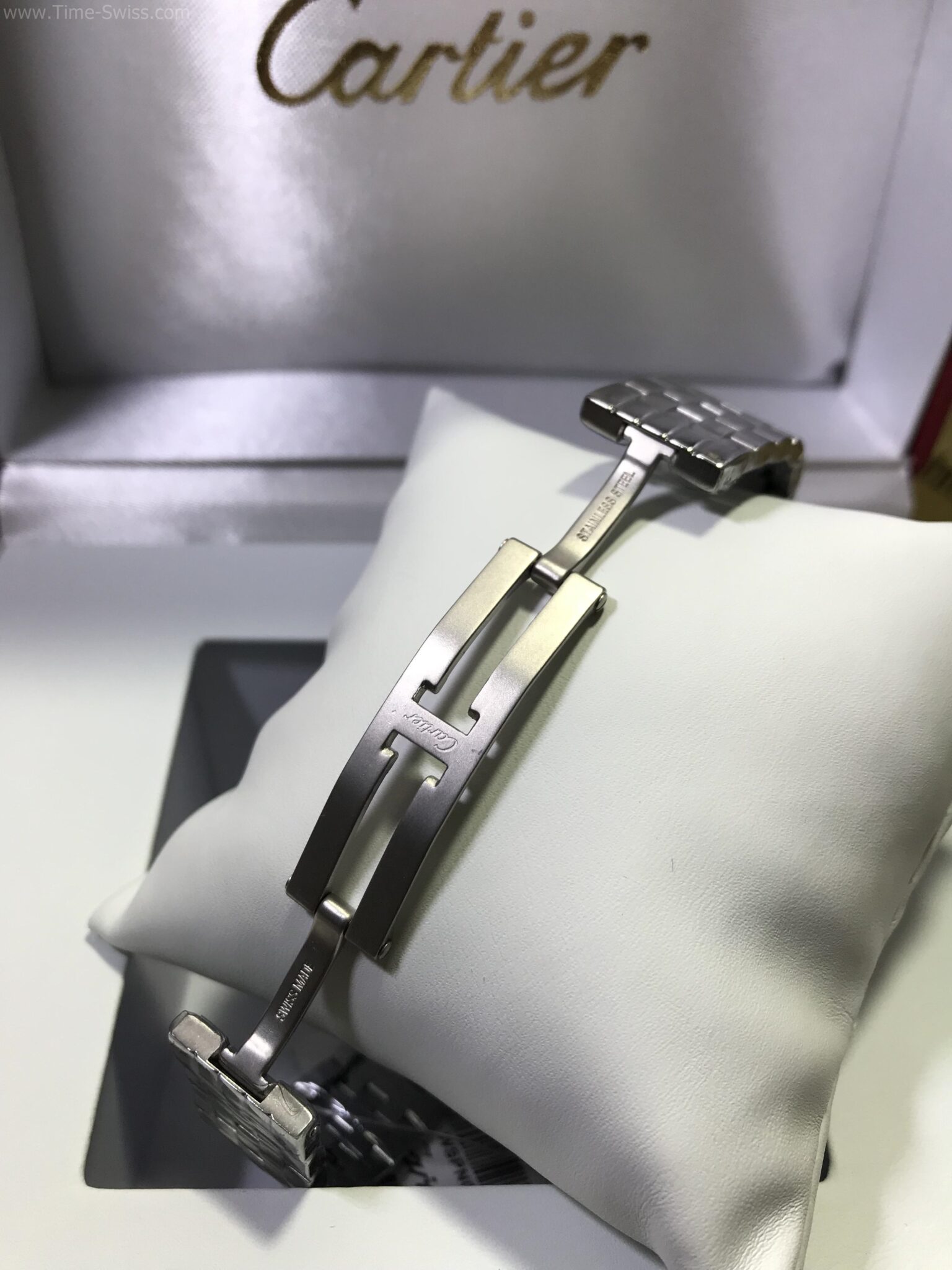 Cartier Santos Red Dial Ladies | https://time-swiss.com