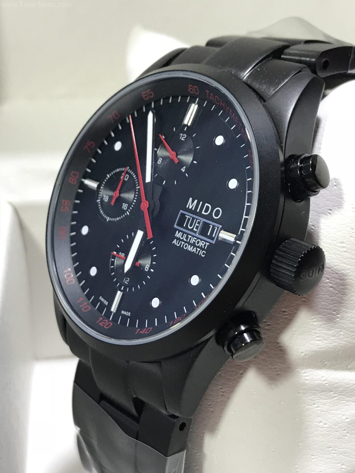 MIDO Multifort PVD Black Red Dial | https://time-swiss.com