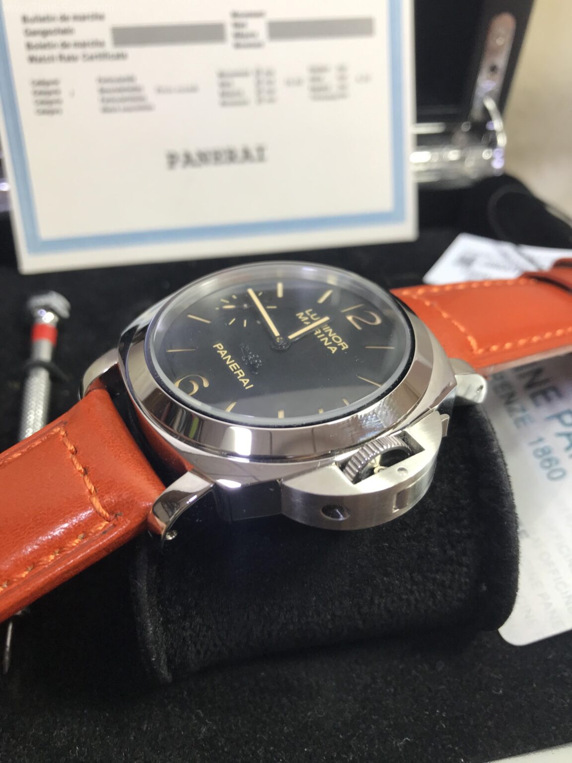 Panerai Luminor 1860 Edition Black Dial 44mm CC | https://time-swiss.com