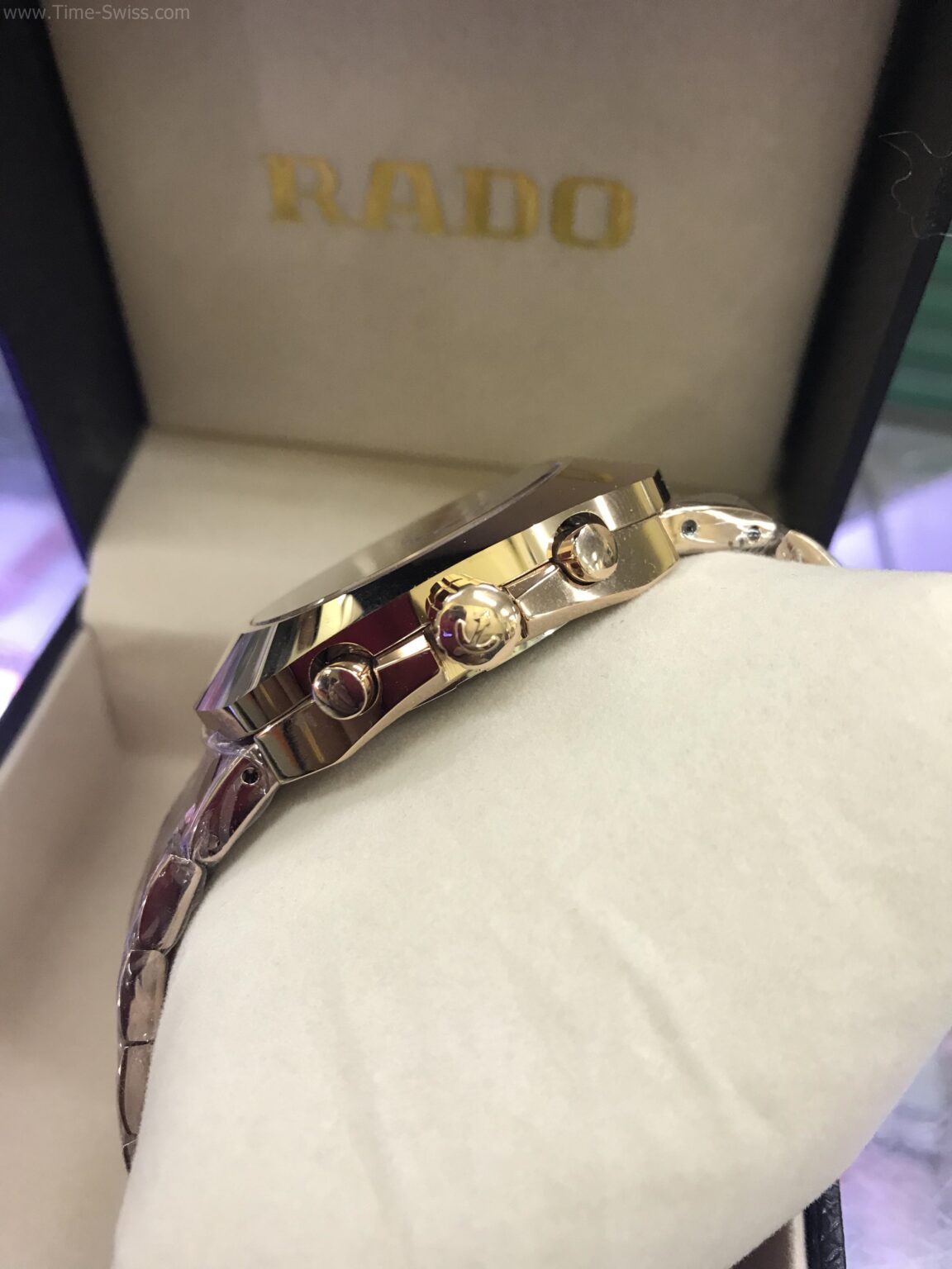 Rado Diastar Chronograph Rose Gold Black Dial | https://time-swiss.com