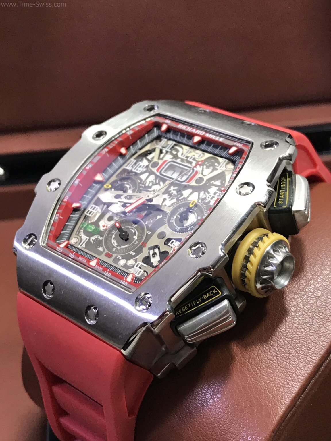 Richard Mille RM011 03RG003 Red Rubber 40mm | https://time-swiss.com