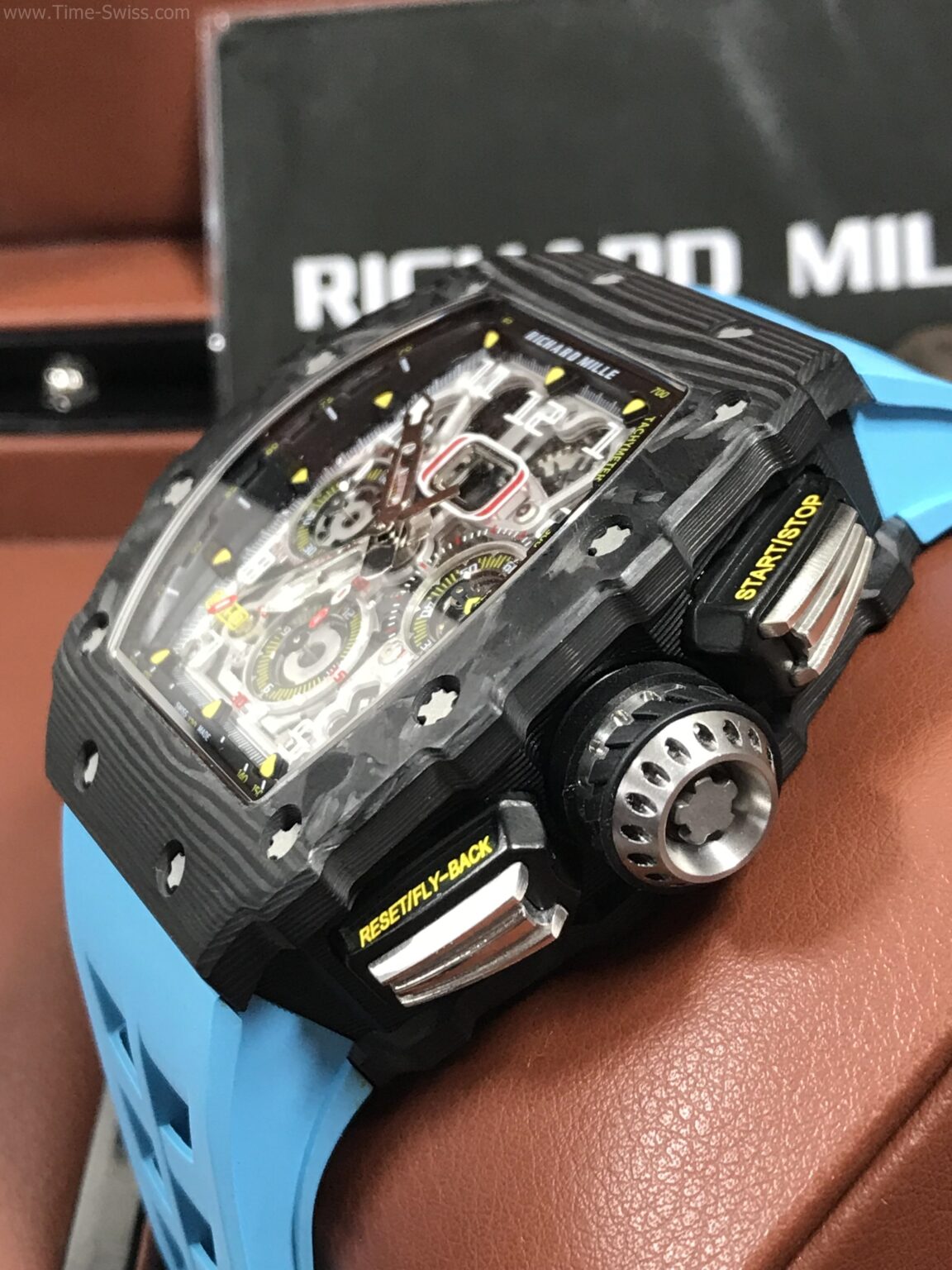 Richard Mille RM011-03RG003 Carbon Blue Rubber 42mm KV Swiss | https ...