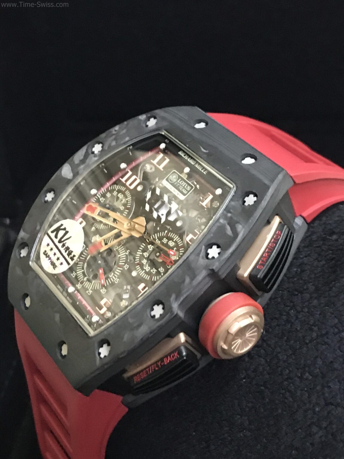 Richard Mille RM011 Lotus F1 Team Carbon Red Rubber 42mm KV Swiss ...