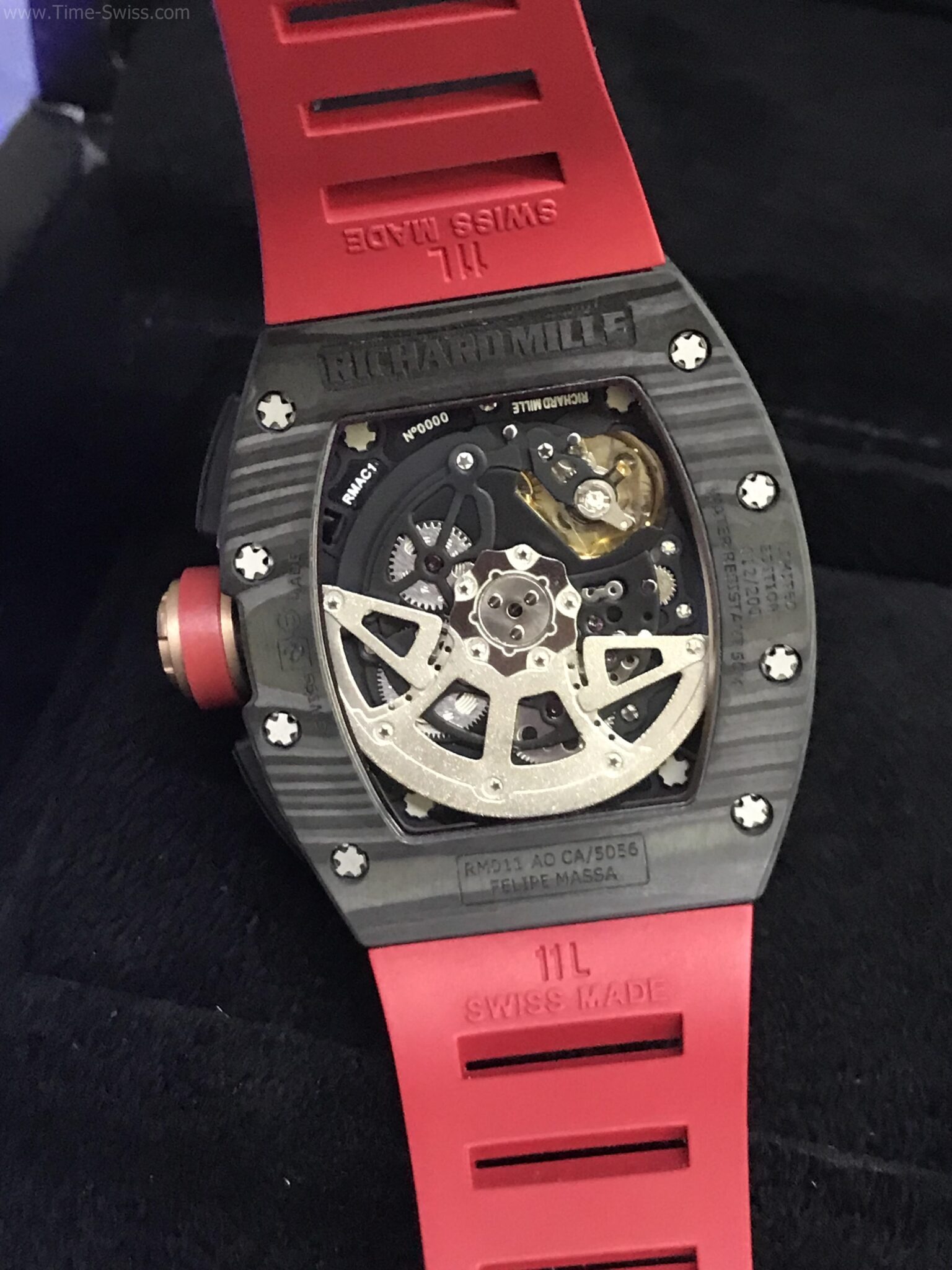 Richard Mille RM011 Lotus F1 Team Carbon Red Rubber 42mm KV Swiss ...