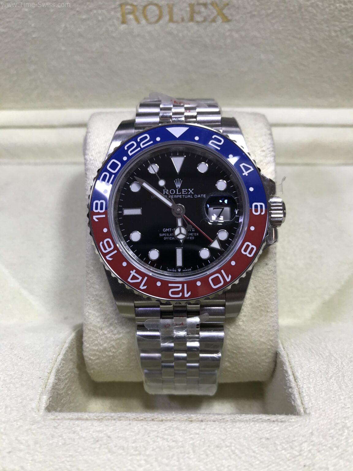 Rolex GMT Master II Red-Blue Pepsi Ceramic Jubilee 40mm AR Swiss ...