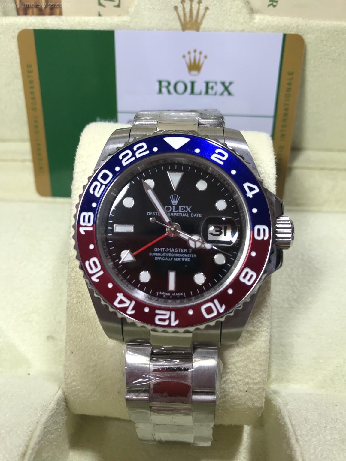 Rolex GMT Master II Red-Blue Pepsi 40mm 2836 Swiss | https://time-swiss.com